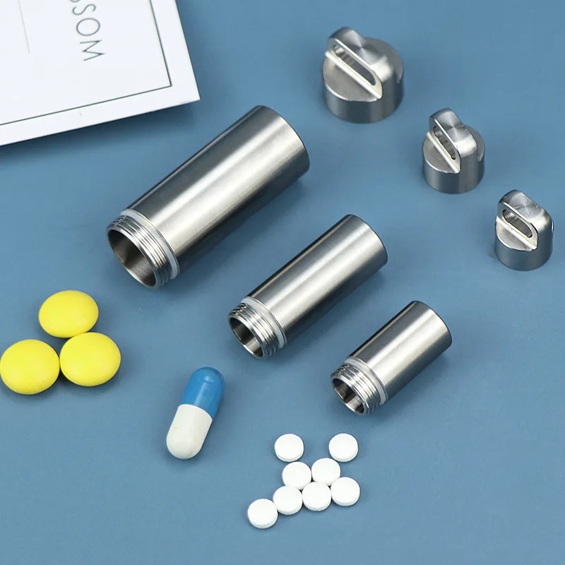 Stainless Steel Pill Storage Box 304 Stainless Steel Waterproof Mini ...