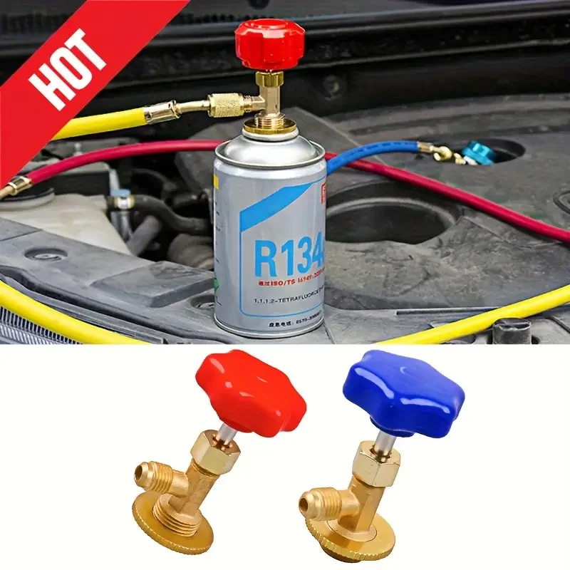 R134a Refrigerant Gas Recharging Kit Car Air Conditioner Gas Refill ...
