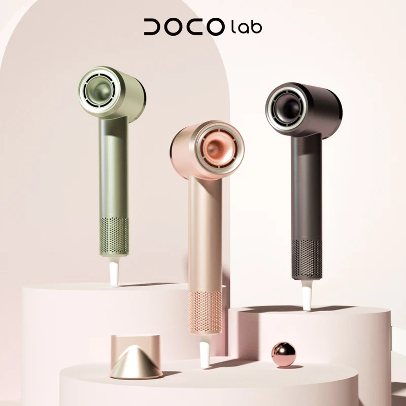 DOCO-High-Speed-Hair-Dryer-Negative-Ions-Hairdryer-Straightener-525g-Lightweight-Magnetic-Nozzle ...