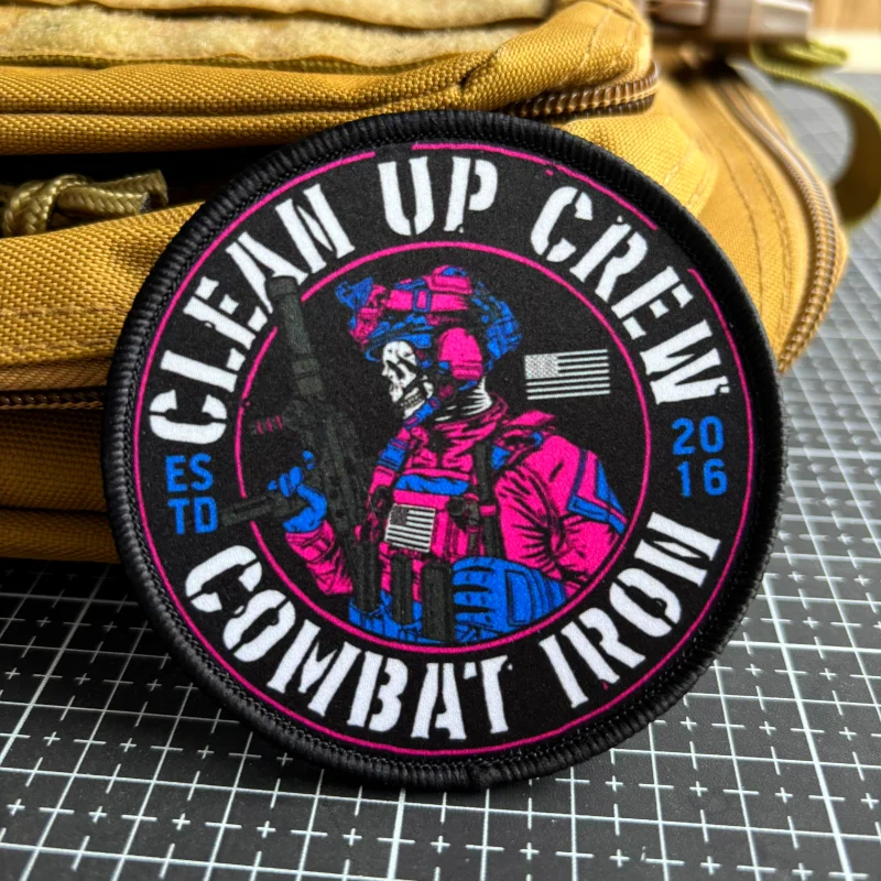 “Clean Up Crew” Tactical Patch USA Soldier Morale Badge Printing ...