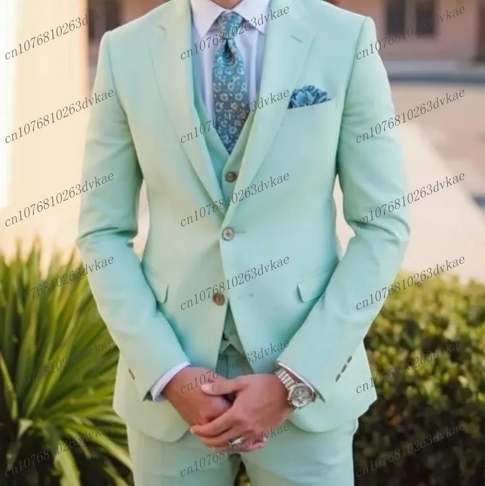 New Mint Green Formal Men Suit Groom Groomsman Wedding Party Prom ...