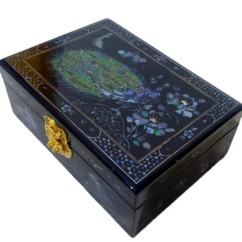 Non-Heritage-Lacquerware-Patent-Color-Snail-Jewelry-Box-Wooden-Inlaid ...