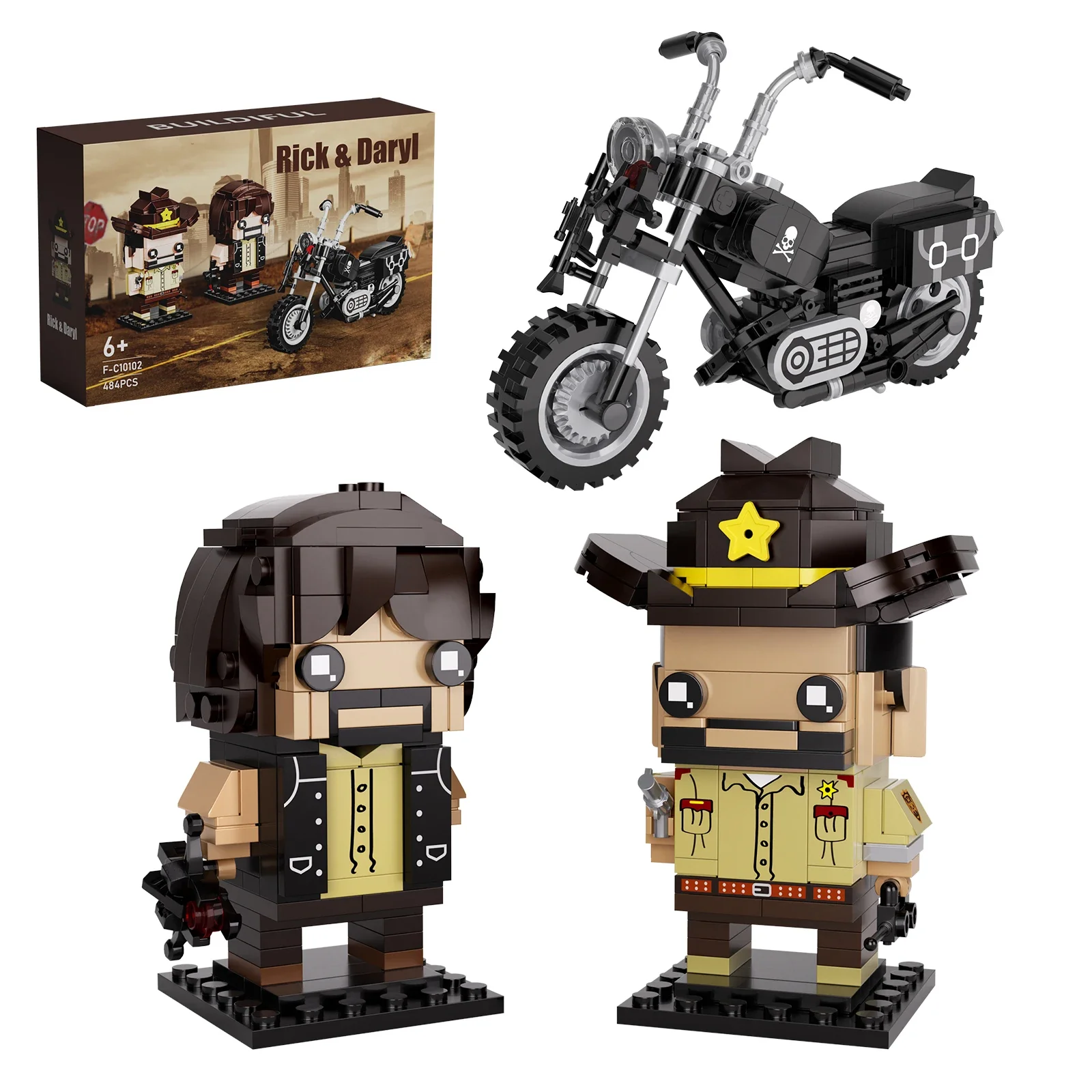 MOC-Classic-Movie-Figures-Rick-Da-Building-Block-Set-Walkinged-Deads ...