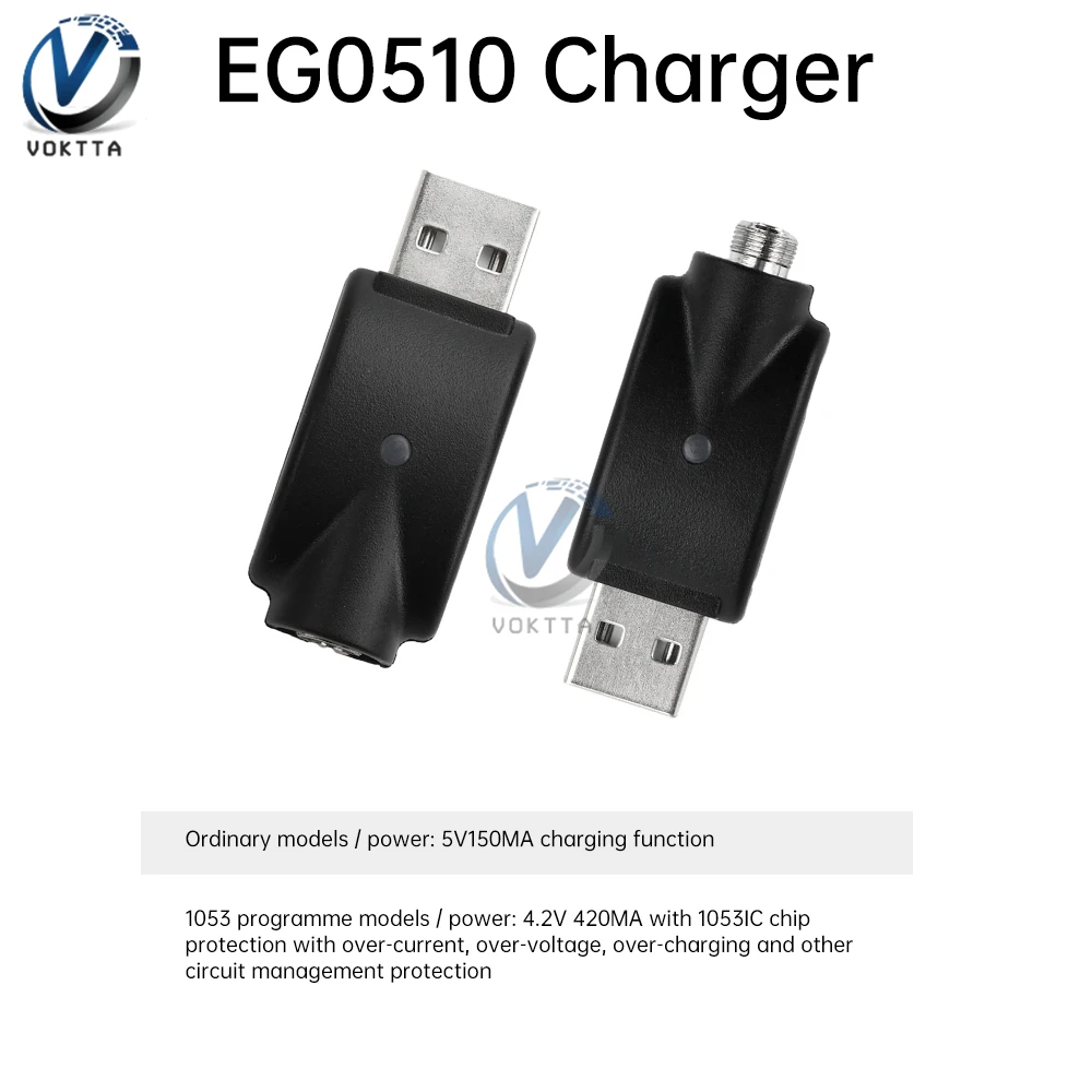 510 Charger Preheating Battery USB Charging Head LED Indicator Smart ...