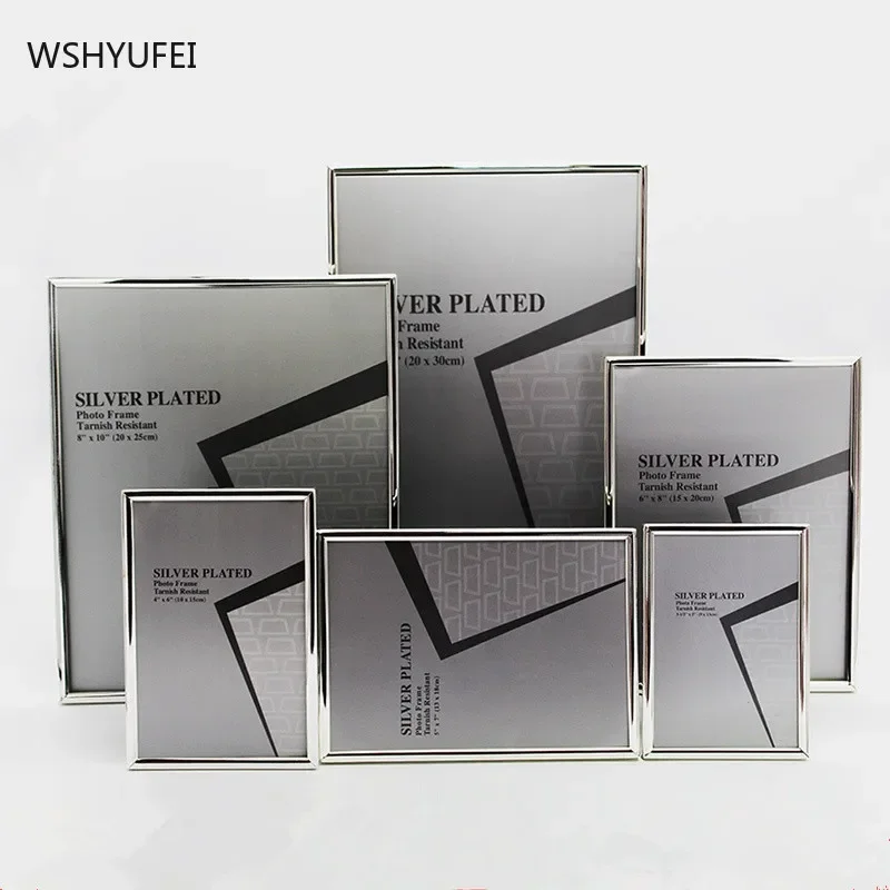 Fine side European metal photo frame simple modern creative horizontal ...