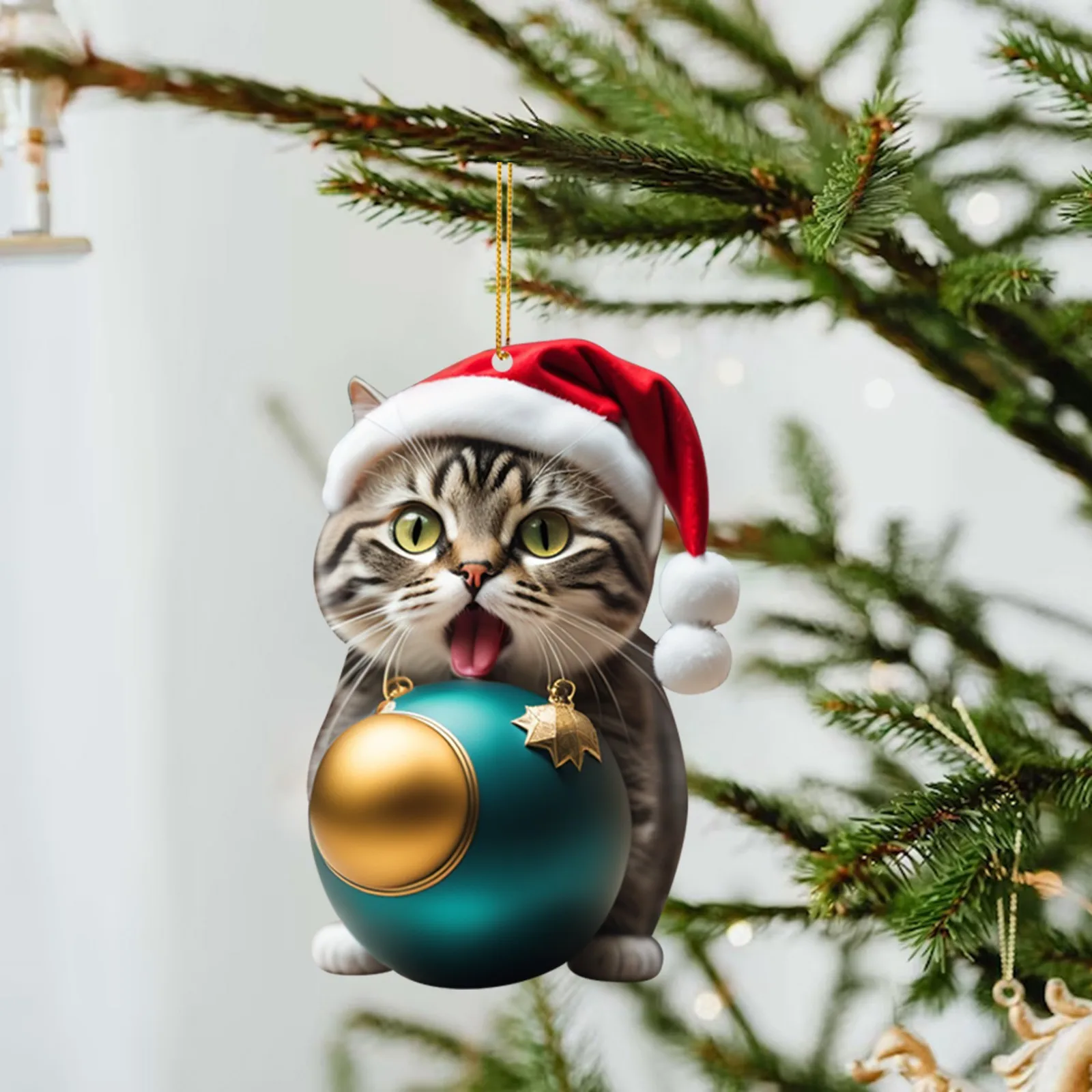 Funny Cat Christmas Tree