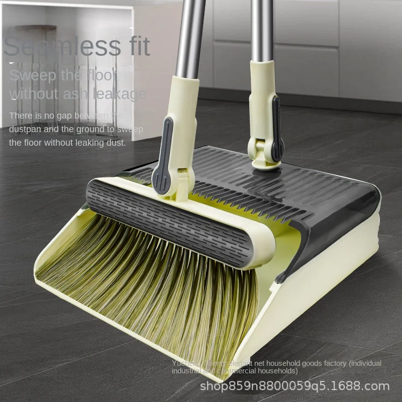 Rotating-sweeping-broom-set-wholesale-household-soft-broom-stainless ...