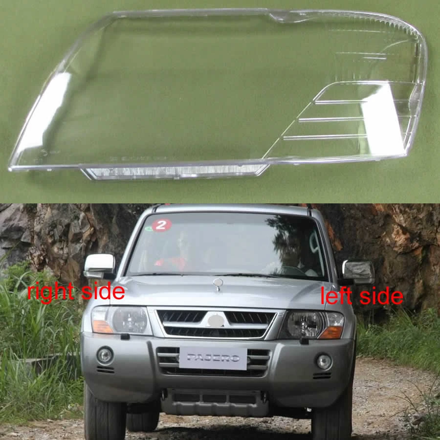 For Mitsubishi Pajero V73 V75 V77 2003-2011 Headlamps Shell Lampcover ...