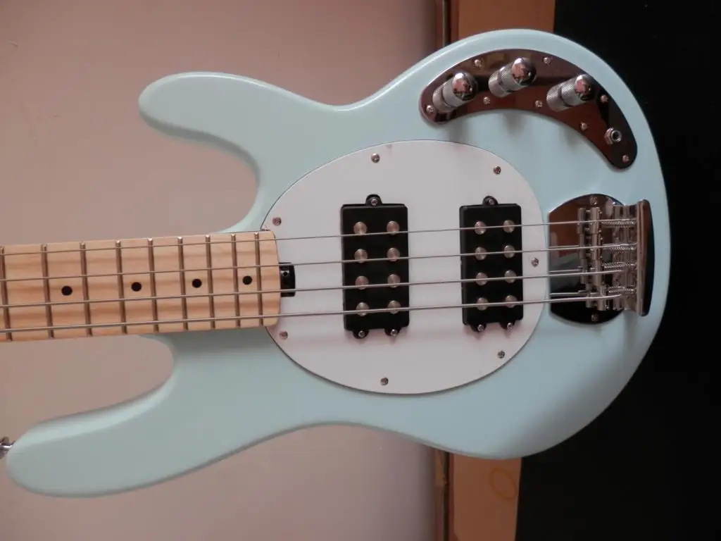 Free-shipping-New-l-Musicman-Sting-Ray-4-Strings-Light-blue-Color ...