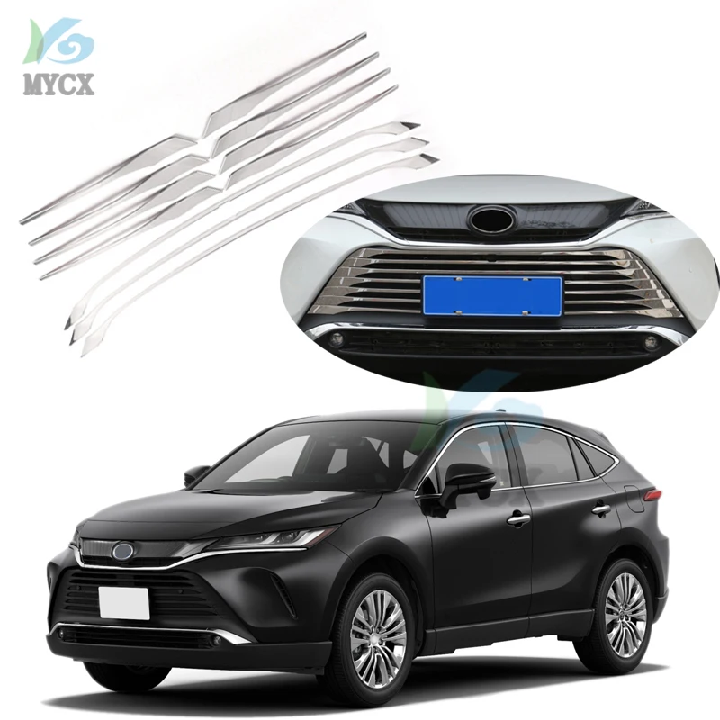 For Toyota Harrier 2022 Stainless Steel Chrome Front Mesh Grill Grille ...