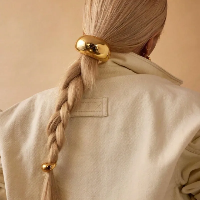 2024-Metal-Smooth-Elastic-Hair-Loop-Hairband-Ponytail-Hair-Pin-Headwear ...