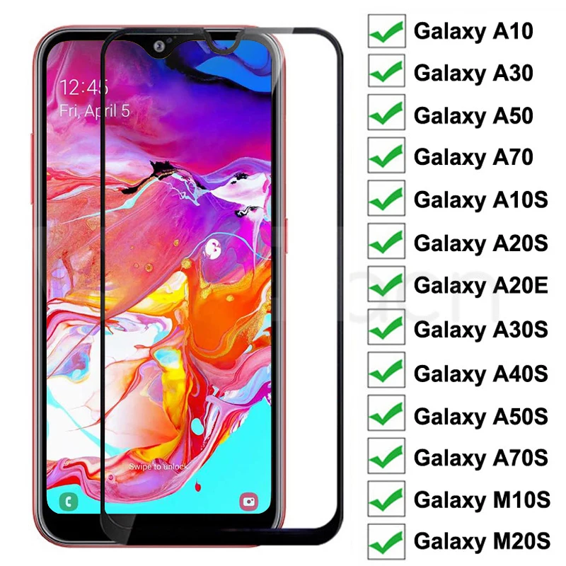 Screen-Protector-Samsung-Galaxy-A10-A30-A50-A70-Full-Cover-Soft-For ...