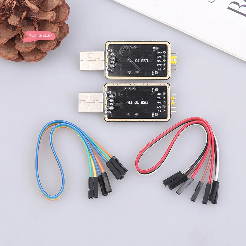 1/2Pcs USB to TTL Converter CH340G Serial Port Module 3.3V 5V UART ...