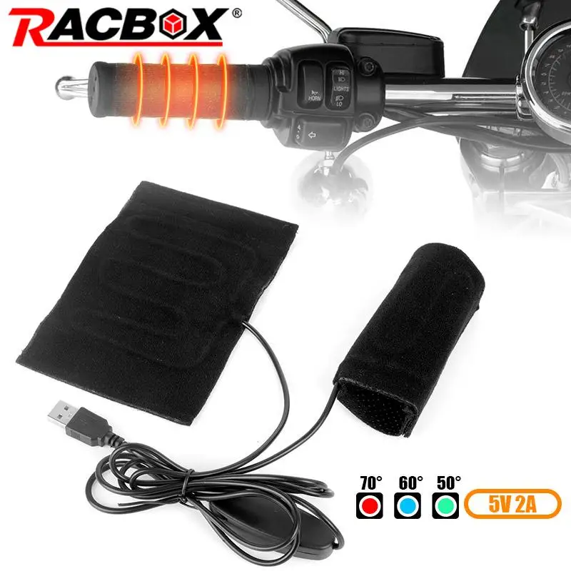 5V-10W-USB-Motorcycle-Heating-Handlebar-Cover-Heated-Handgrips-3-Gear ...