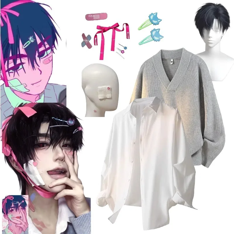 Anime Alien Stage Till Ivan Cosplay Costume Sweater Shirt Accessories ...