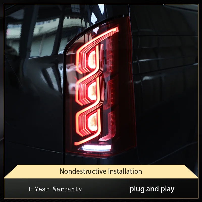2-PCS-Auto-Rear-Lights-For-Benz-Vito-W447-2016-2023-Tail-Lamp-Modified ...