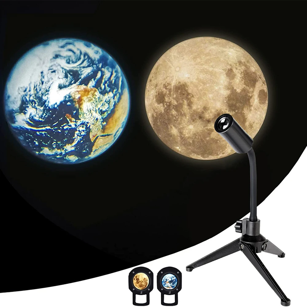 Starry-Projector-Moon-Earth-Projector-Lamp-360-Rotatable-Bracket-USB ...