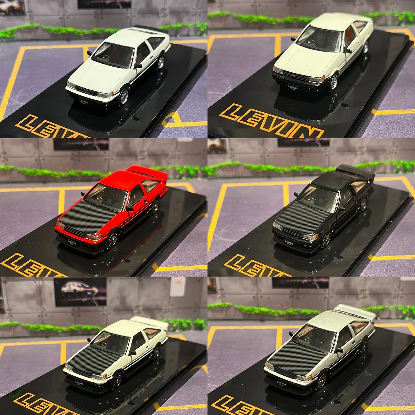 Hobby-Japan-1-64-COROLLA-LEVIN-AE86-modelo-de-coche-fundido-a-presi-n ...
