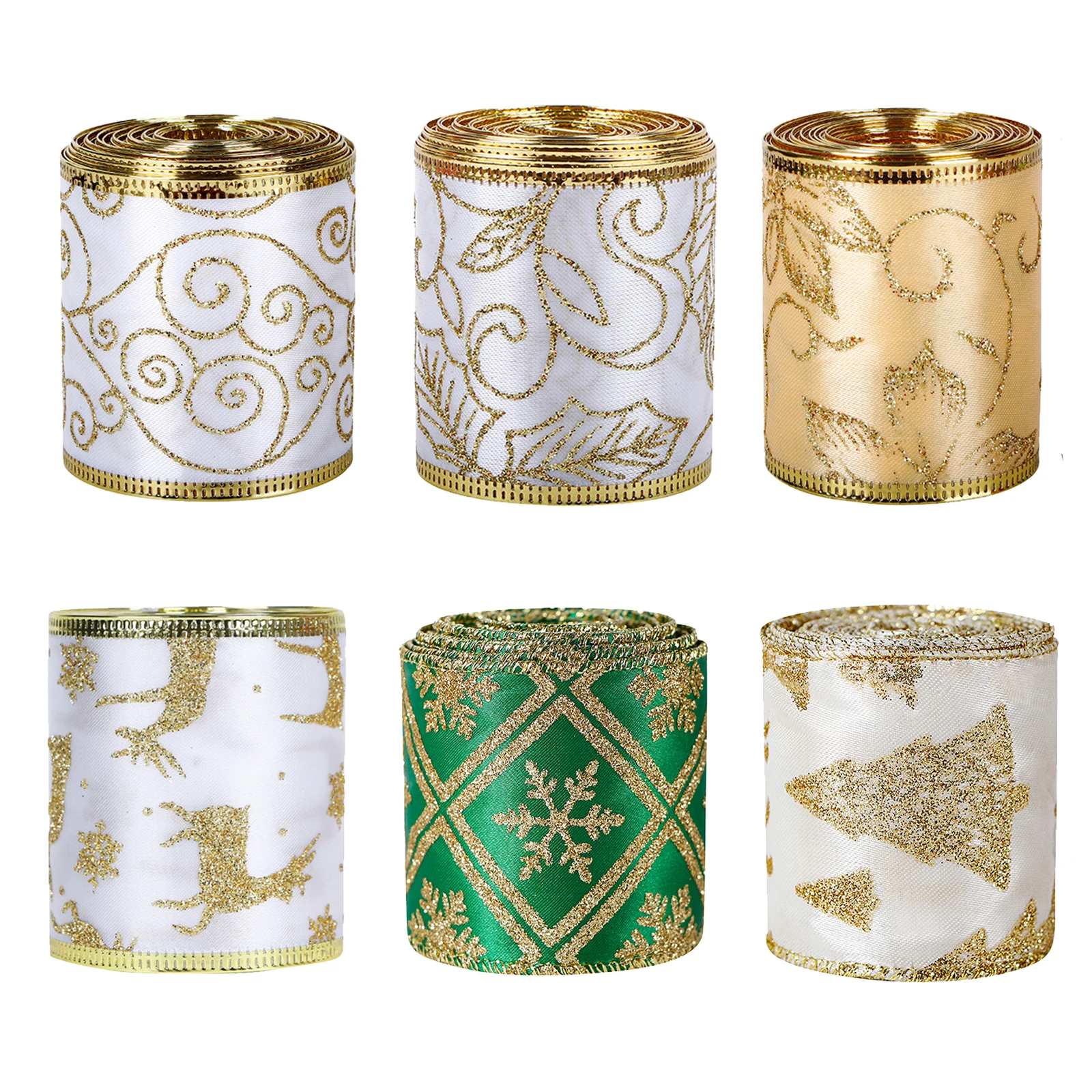 Christmas-Tree-Ribbon-Christmas-Decorative-Wired-Ribbon-2-5-W-for-White ...