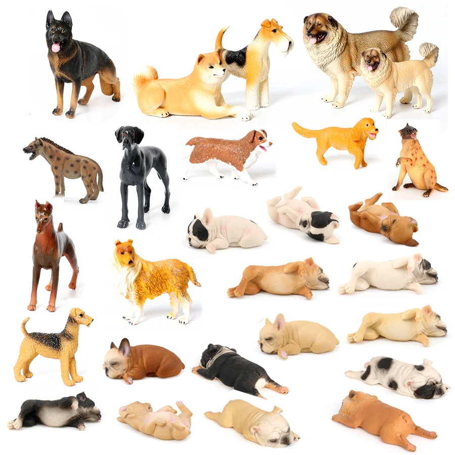 Realistic-French-Bulldog-Figurines-Solid-Dog-Model-Figures-Toys ...