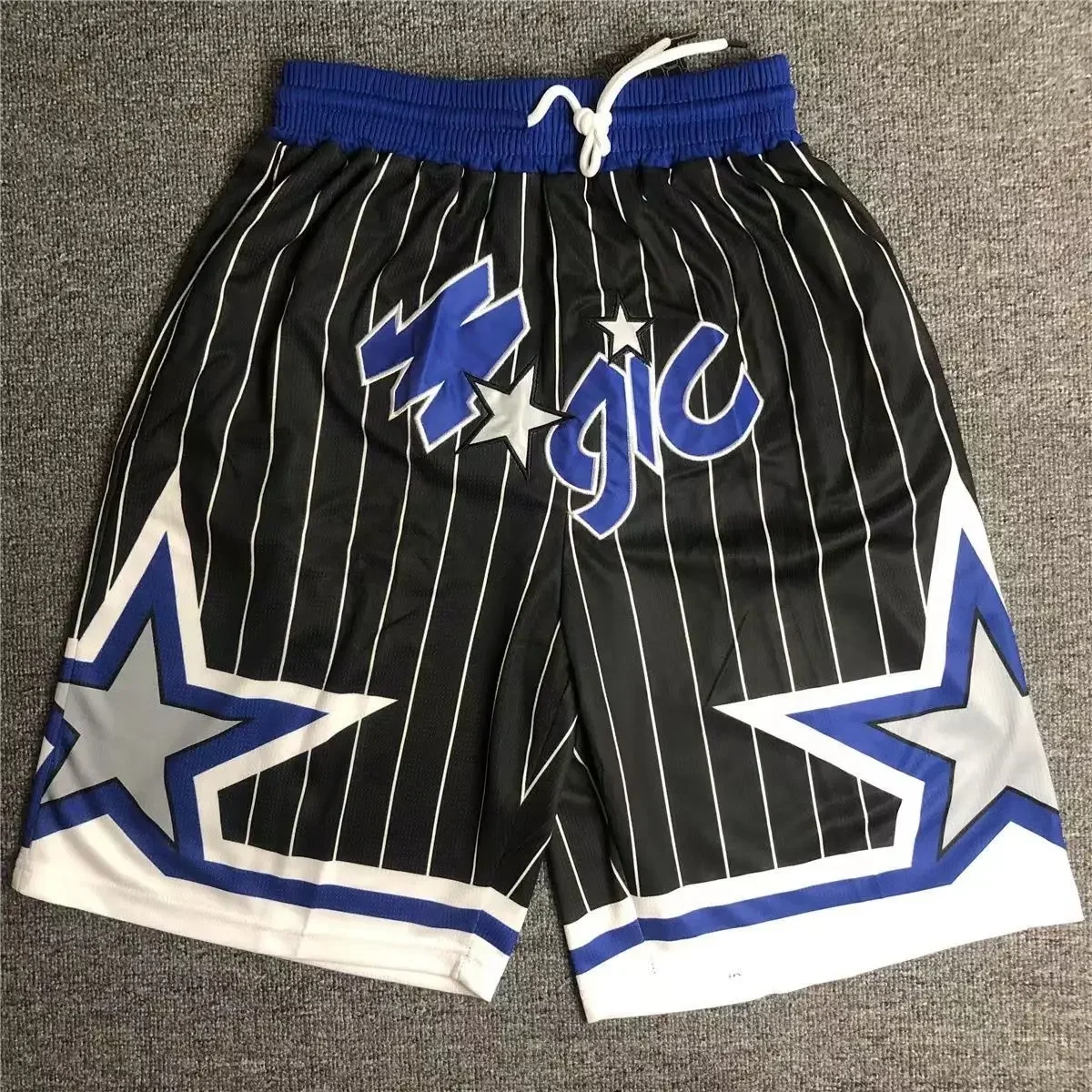 Magic-Shorts-Embroidered-Retro-Cropped-Pants-Quick-Drying-Breathable ...