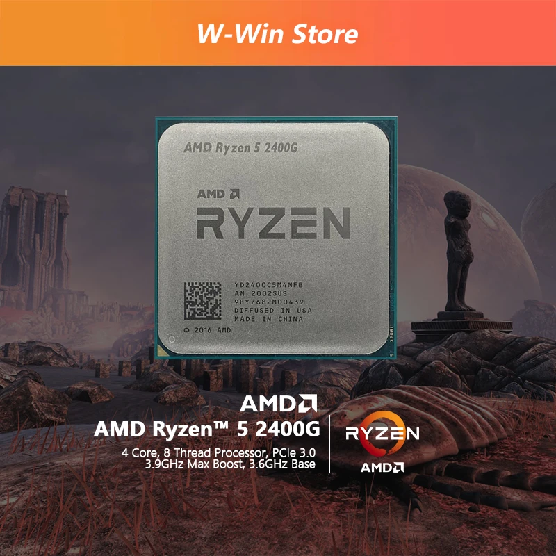 Amd Ryzen 5 2400g R5 2400g R5 Pro 2400g 3.6 Ghz Quad-core Eight-thread ...