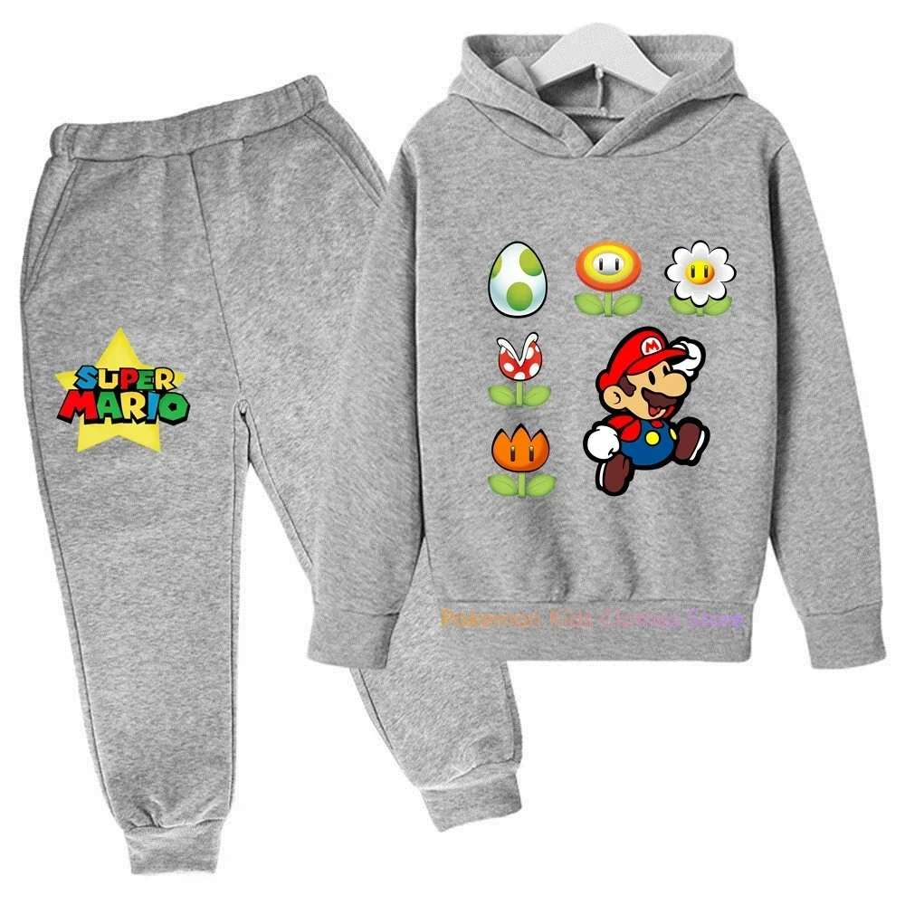 Sudadera-con-capucha-de-Super-Mario-Bros-para-ni-o-Y-ni-a-conjunto-de ...