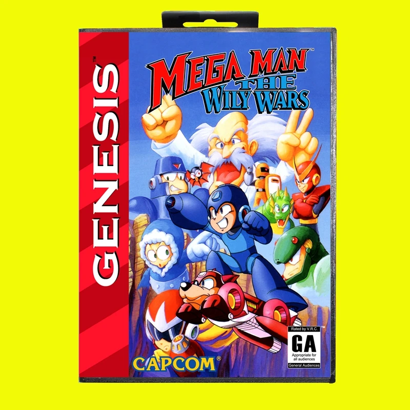 MegaMan-THE-WILY-WARS-Gunfighters-16bit-MD-Game-Card-For-Sega-Mega ...