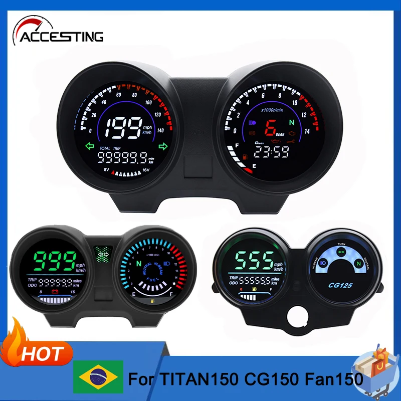 2023-New-Upgrade-LED-Digital-Dashboard-Motorcycle-RPM-Meter-Speedometer ...