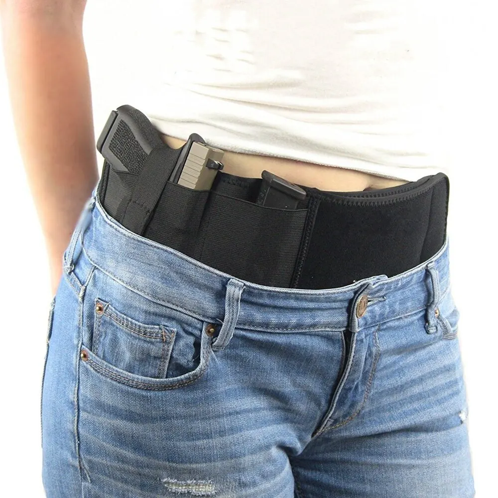 Tragbare-Bauch-pistole-Holster-verdeckter-Taillen-band-g-rtel-f-r ...