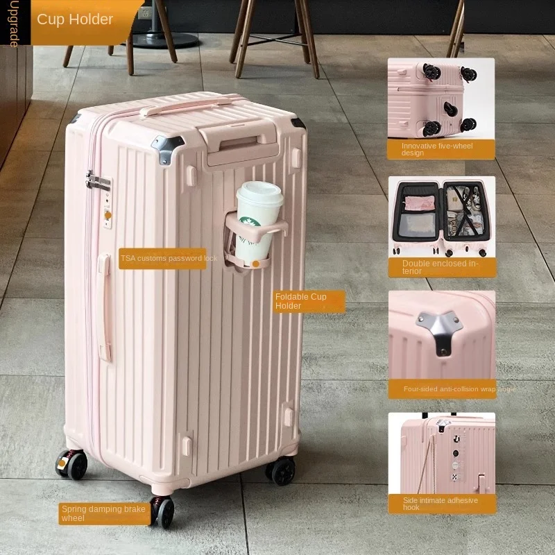 Large-Capacity-Suitcase-20-24-30-32inch-Brakes-Universal-Wheel-Luggage ...