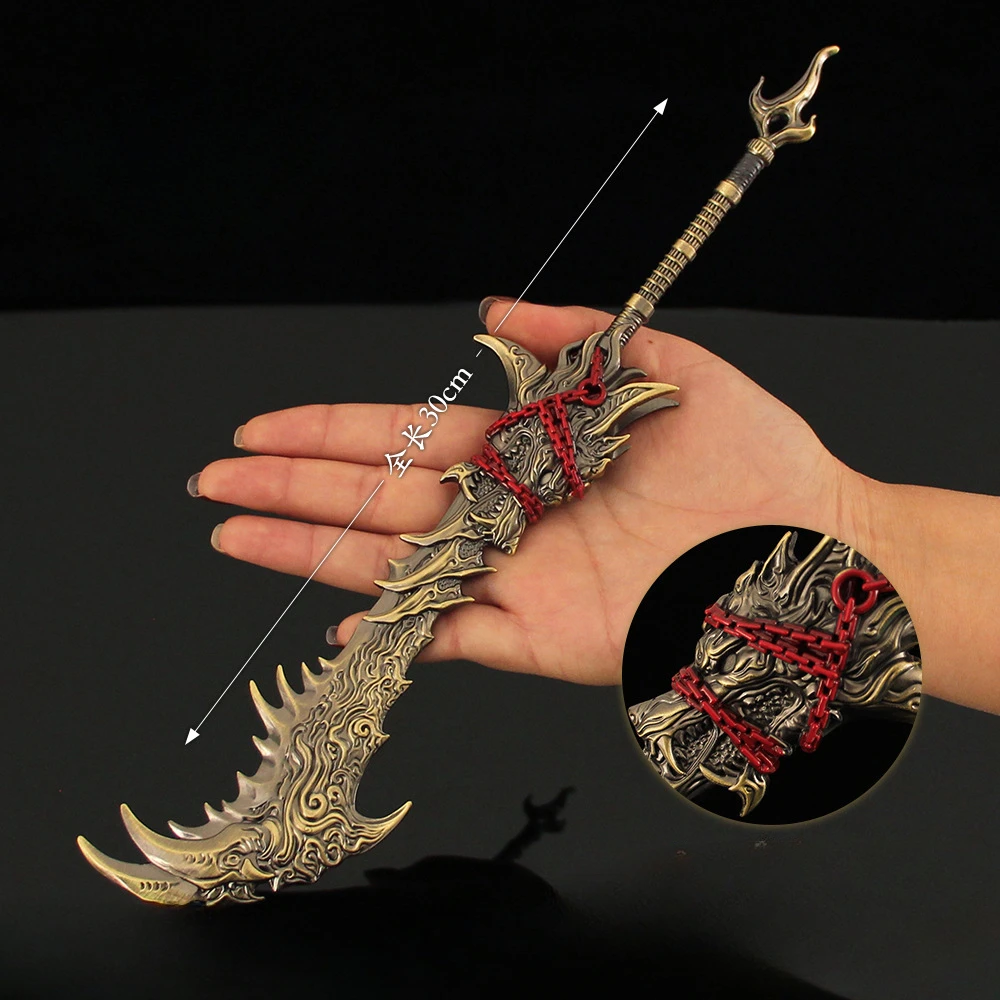 30cm-11-8in-Naraka-Broad-Wolf-Lord-Swords-Real-Steel-Samurai-Knives ...