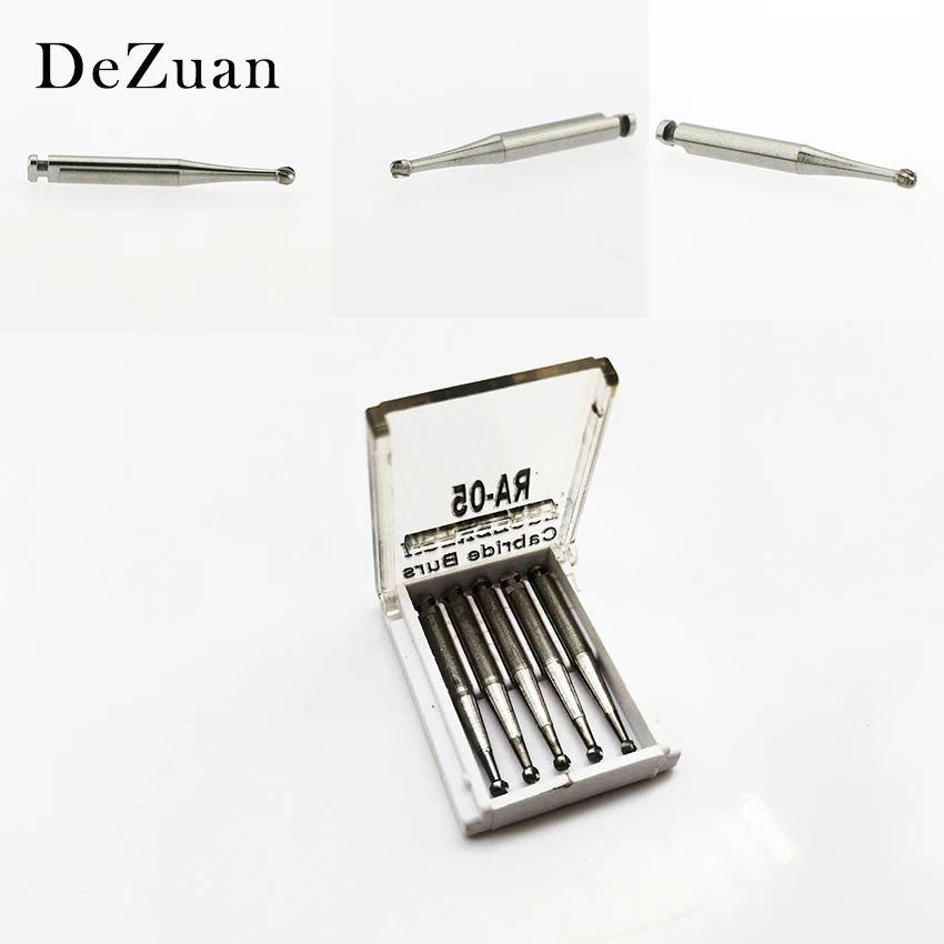 5Pcs-Dental-Product-RA-Round-Bur-Dental-Lab-Low-Speed-Tungsten-Carbide ...