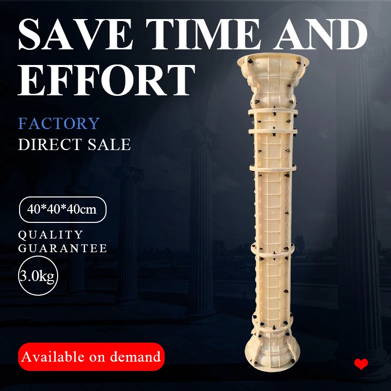 Decorative-Concrete-Baluster-Mold-Round-Column-Decoration-Reusable ...