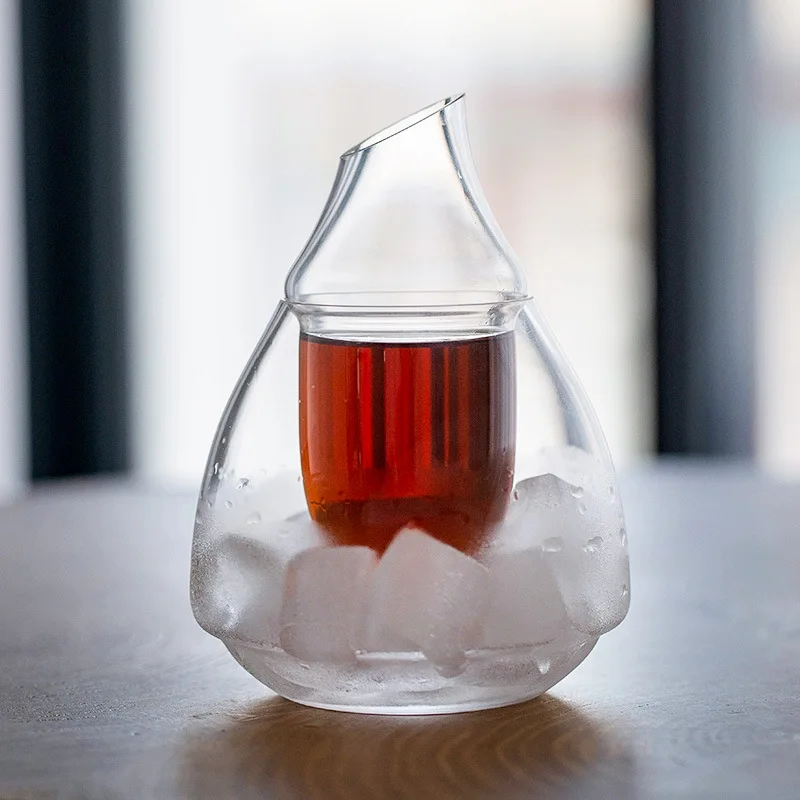 Japanese style glass sake jug, creative Japanese restaurant, wine ...
