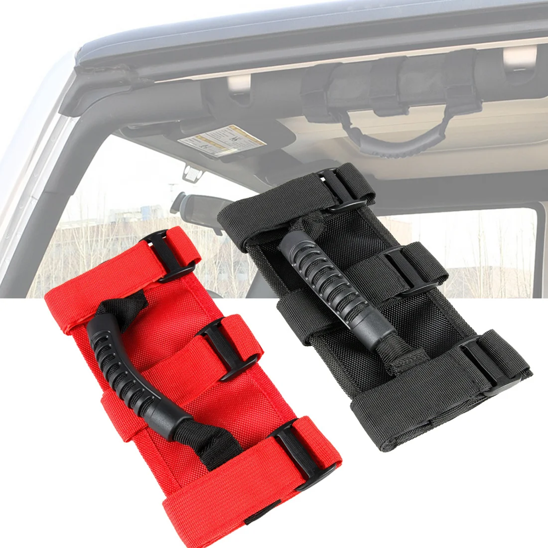 1680D-Oxford-Roll-Bar-Grab-Handles-For-Jeep-Wrangler-TJ-YJ-JK-JL1987 ...