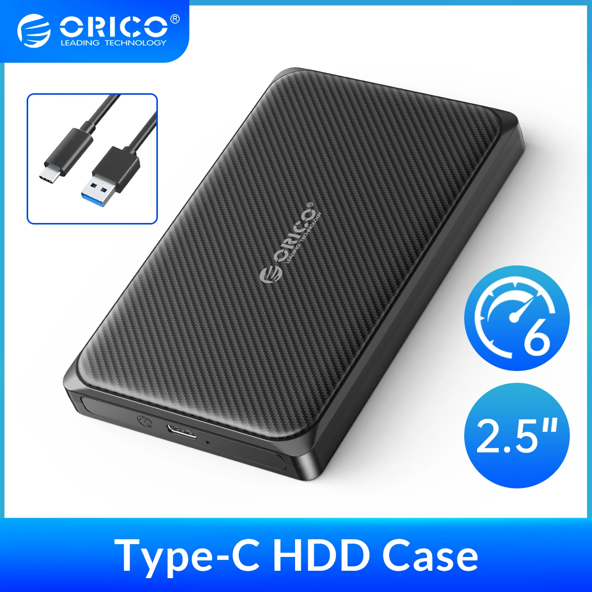 ORICO HDD Case 2.5 SATA to Type C USB3.1 Hard Drive Enclosure for SSD ...