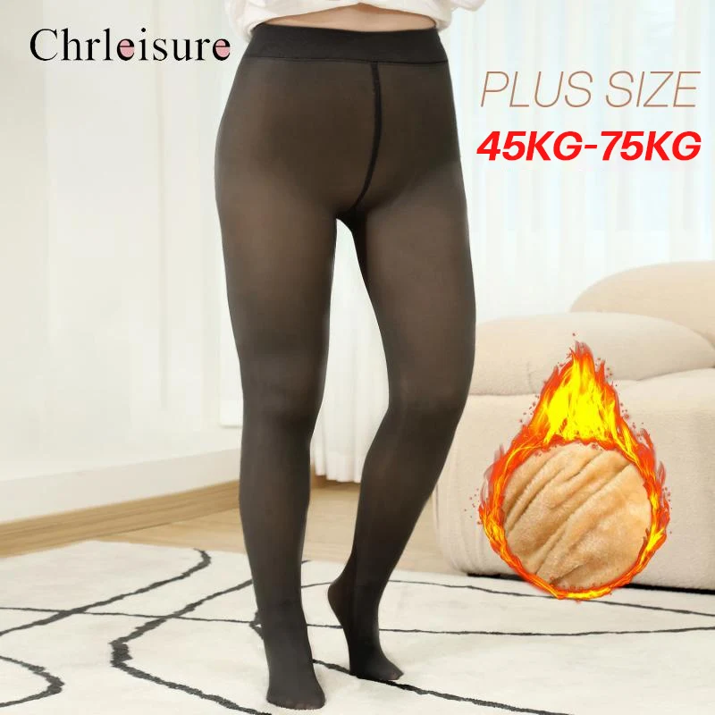 CHRLEISURE-collants-thermiques-grande-taille-pour-femme-collants-chauds-en-velours-fin-et-pais ...