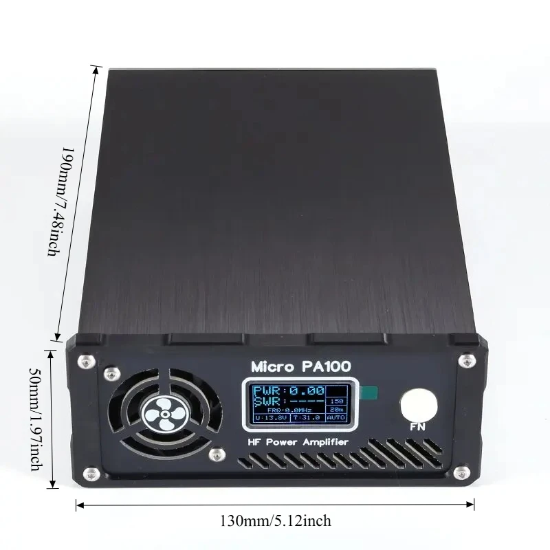 Micro PA100 100W 3.5MHz-30MHz QRP HF Power Amplifier Shortwave Radio ...