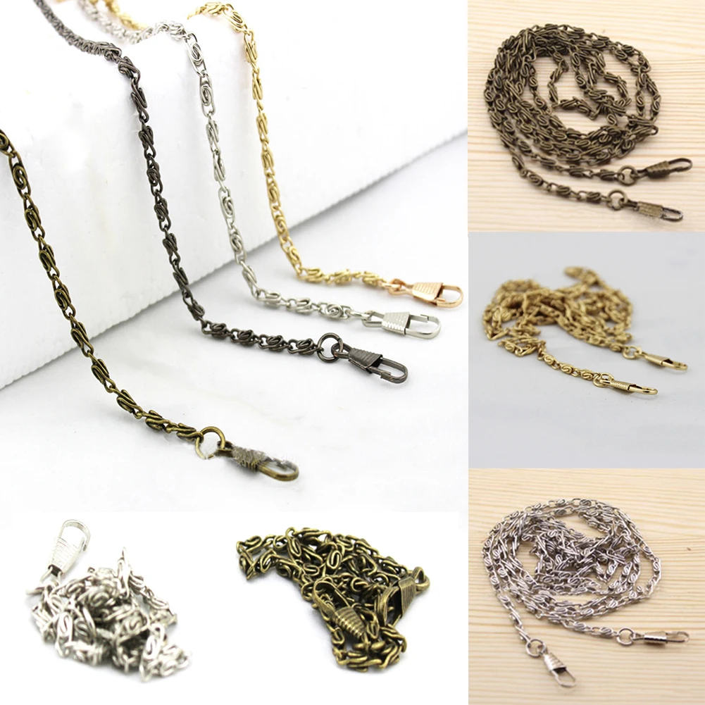 Women-Shoulder-Bag-Strap-Solid-Color-Bag-Strap-120cm-Long-Metal-Purse ...