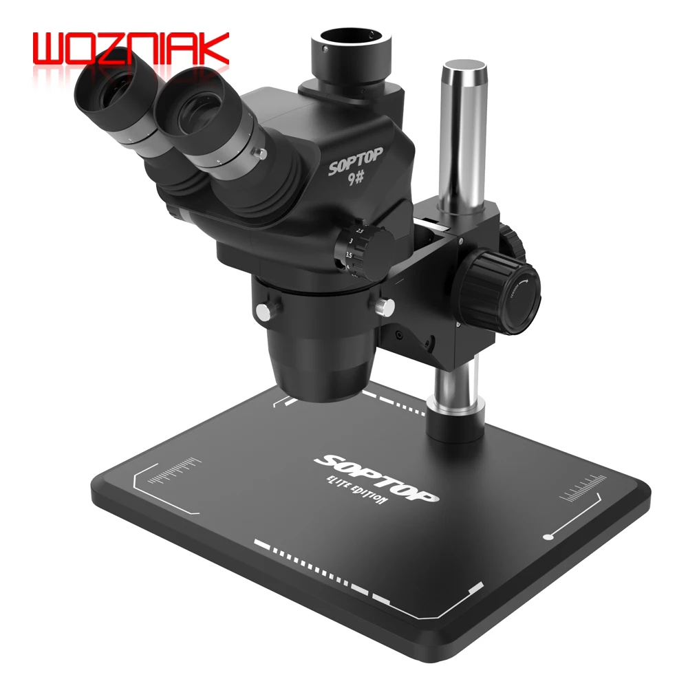 SOPTOP-Trinocular-HD-Microscope-Multiplication-6-7-4-5X-Continuous-Zoom ...