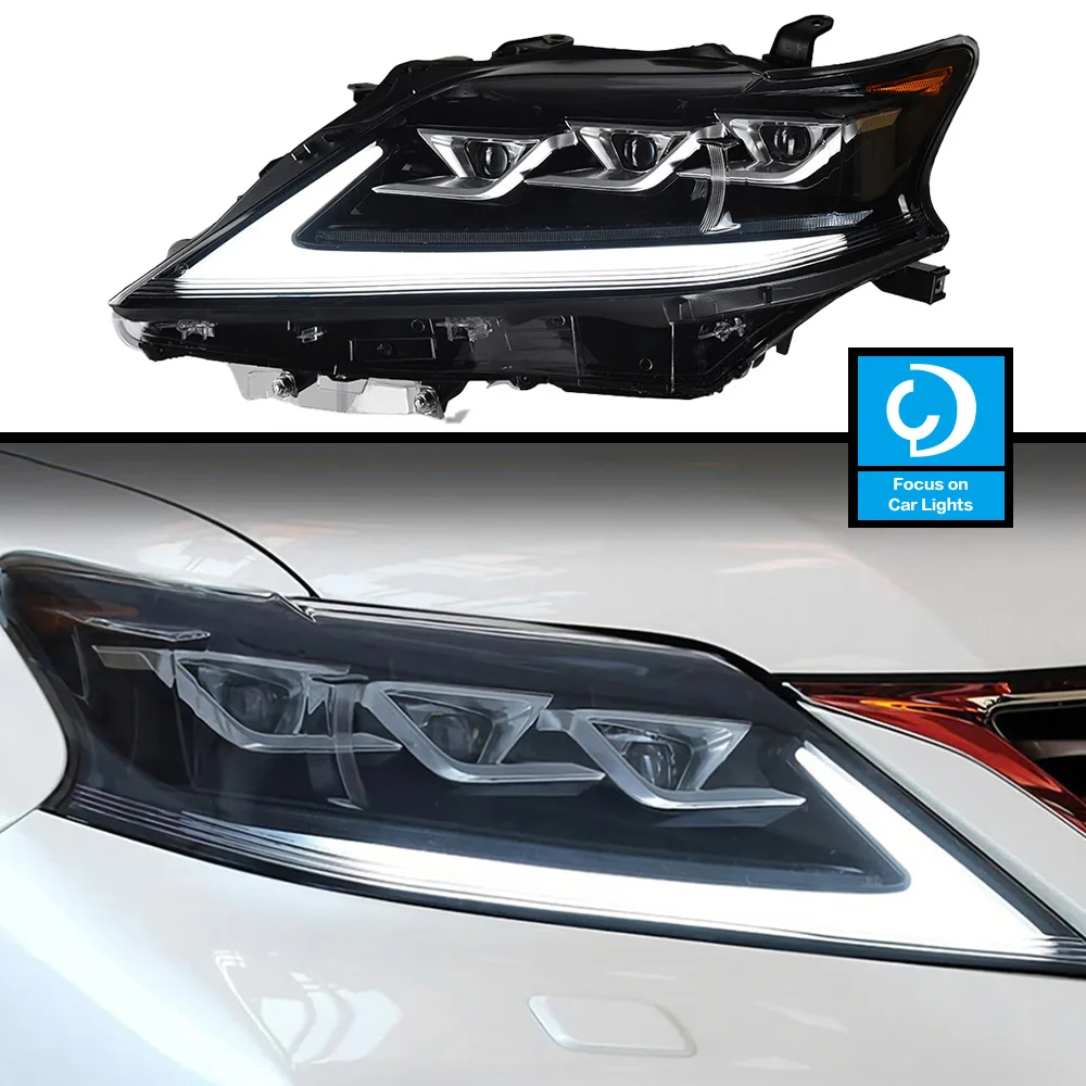 Car Front Headlight Parts For Lexus RX RX270 330 RX350 450H LED Dynamic DRL Turn Signal Lens ...