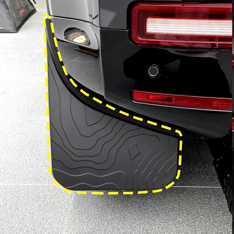 Mudguard Front Rear Wheel Black Plastic Mud Flaps Mud Guard Car Fender ...
