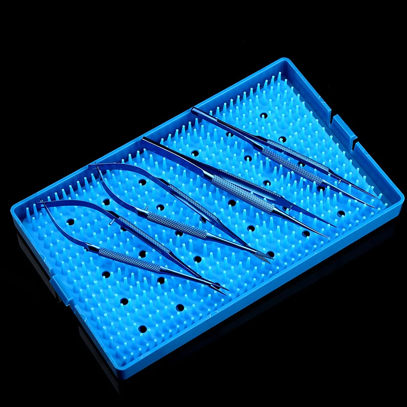 Ophthalmic-surgical-4pcs-titanium-instruments-set-forceps-needle-holder ...