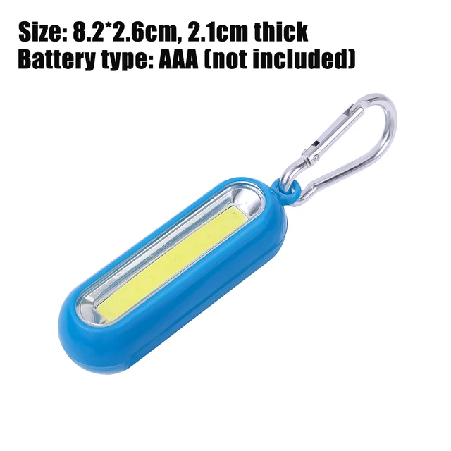 Portable Mini Keychain Flashlight 3 Modes COB LED Key Chain Keyring ...