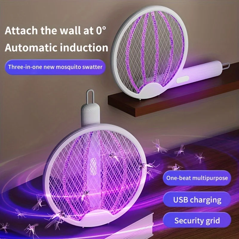 Foldable-Electric-Mosquito-Killer-Fly-Swatter-Trap-USB-Rechargeable ...