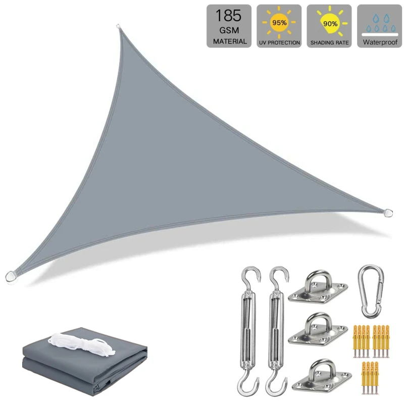 Triangle-Shade-Sail-Waterproof-For-Garden-Terrace-Sun-Shade-Awning ...