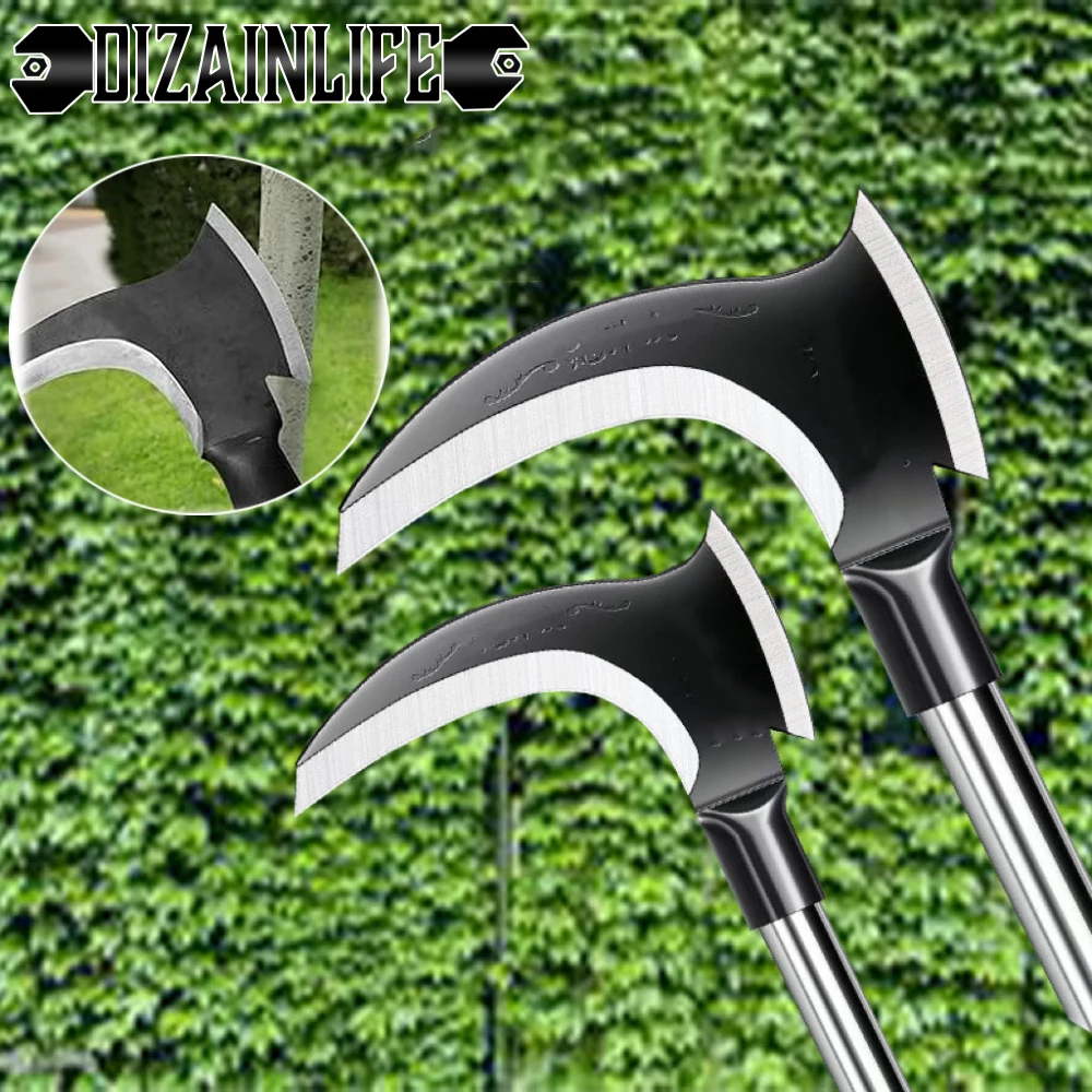 1PC-High-Manganese-Double-Scythe-Steel-Grass-Sickle-Multi-Functional ...