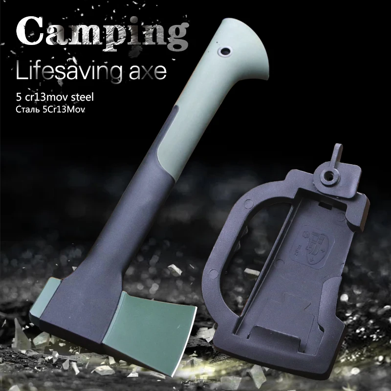 Fire-Rescue-axe-5CR13-Steel-rescue-axe-Green-Camping-axe-Outdoor-Tree ...