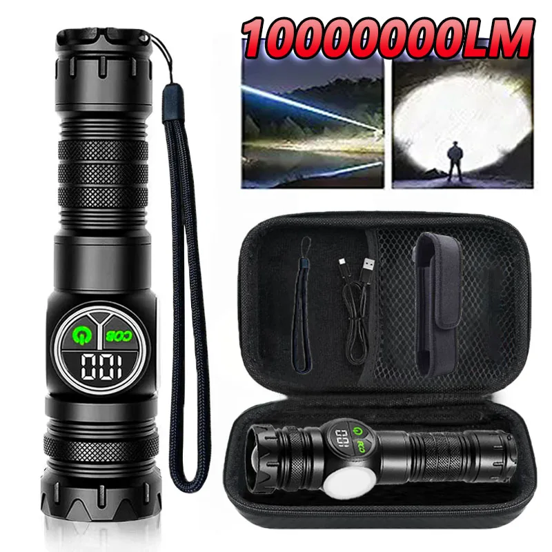 Super Powerful Flashlights USB Rechargeable LED Flashlight Magnetic ...
